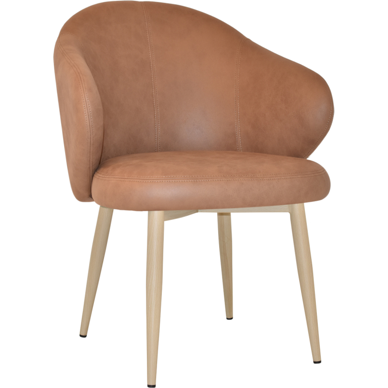 Shop Hugo Arm chair Birch Metal Leg | Melbourne - Richmond Office Furniture
